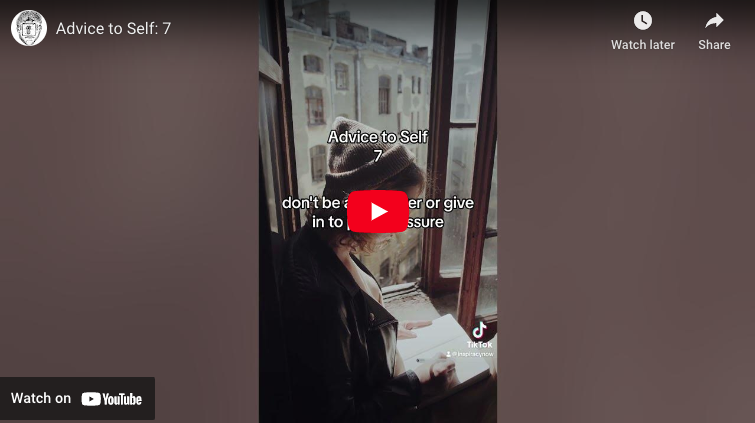Advice to Self 7 – [Video] – Conspire to Inspire!